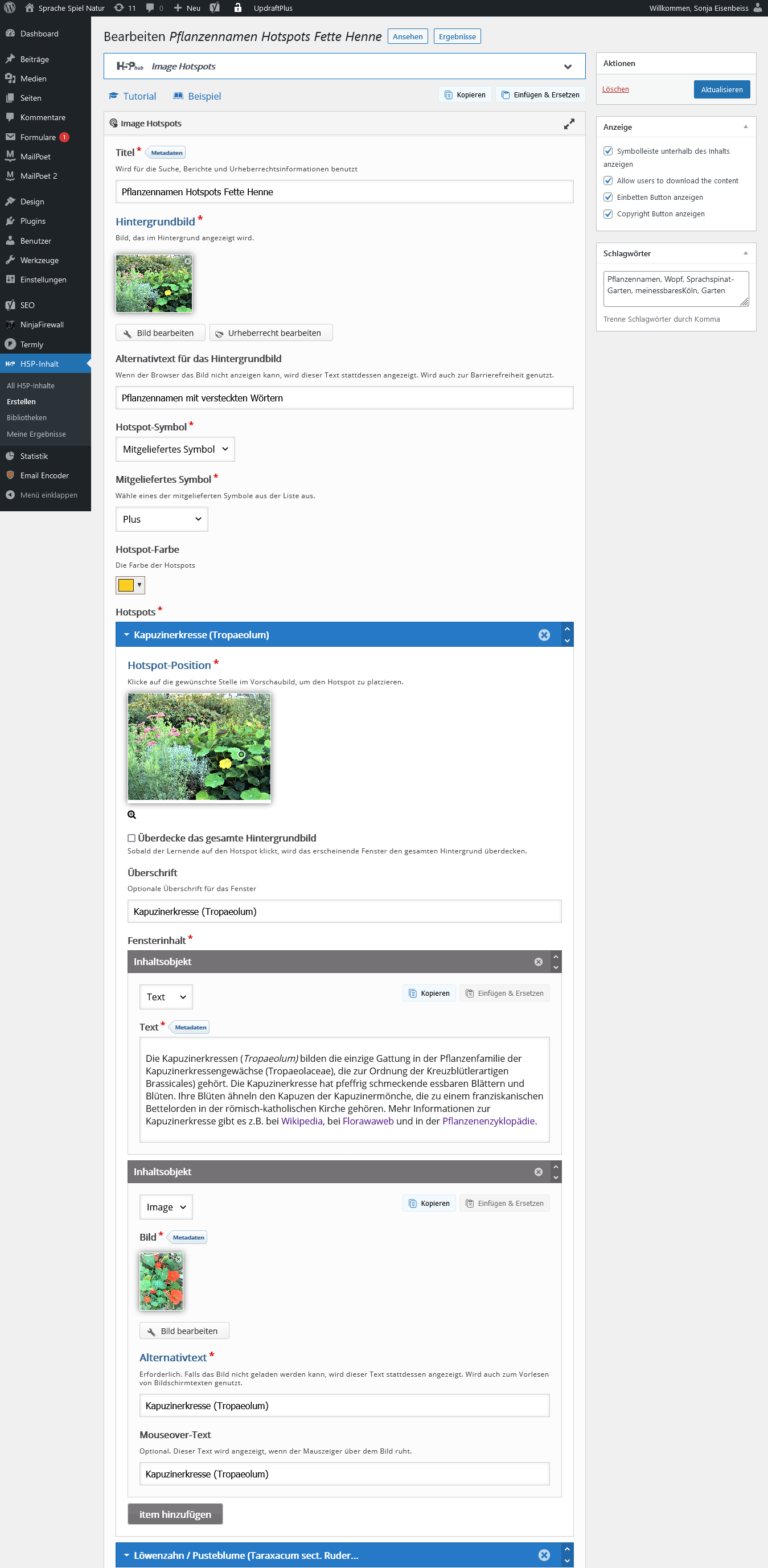 Mit H5P ganz einfach interaktive Bilder oder Karten für Lernaktivitäten ...